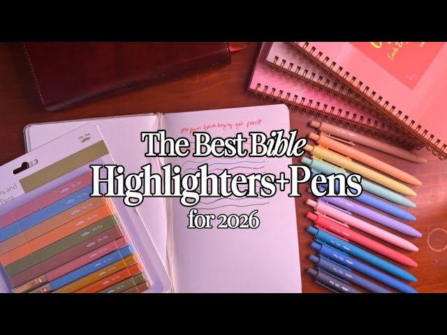 The BEST Bible Pens & Highlighters for 2026 No Bleed Bible Stationar ...