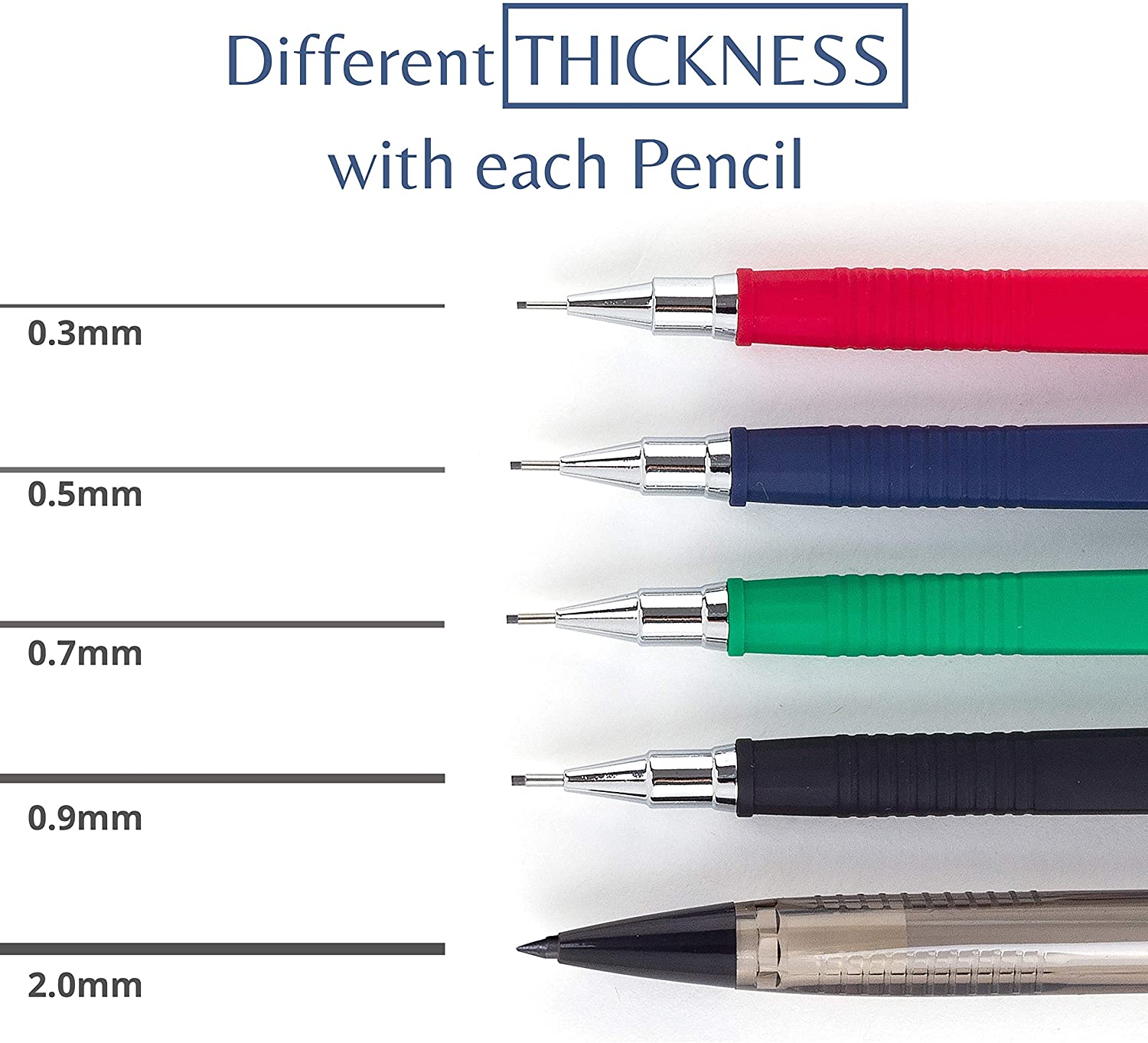 Pencil lead sizes store