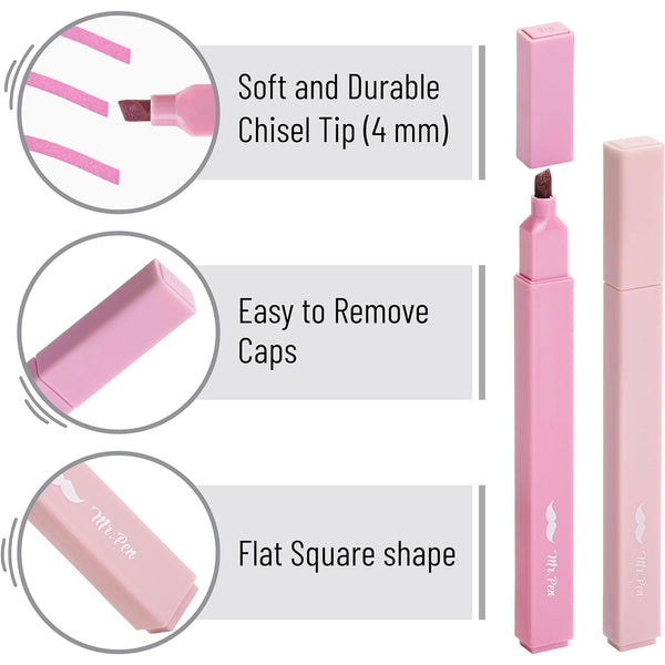Aesthetic Highlighters, 16 pcs, Chisel Tip, Assorted Colors, No Bleed ...
