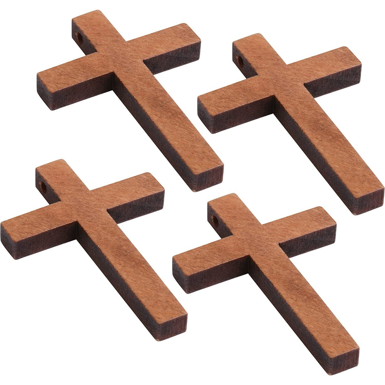 Wooden Crosses, 1.2x1.75 Inches, 50 Pack, Small Wooden Crosses, Wood C ...