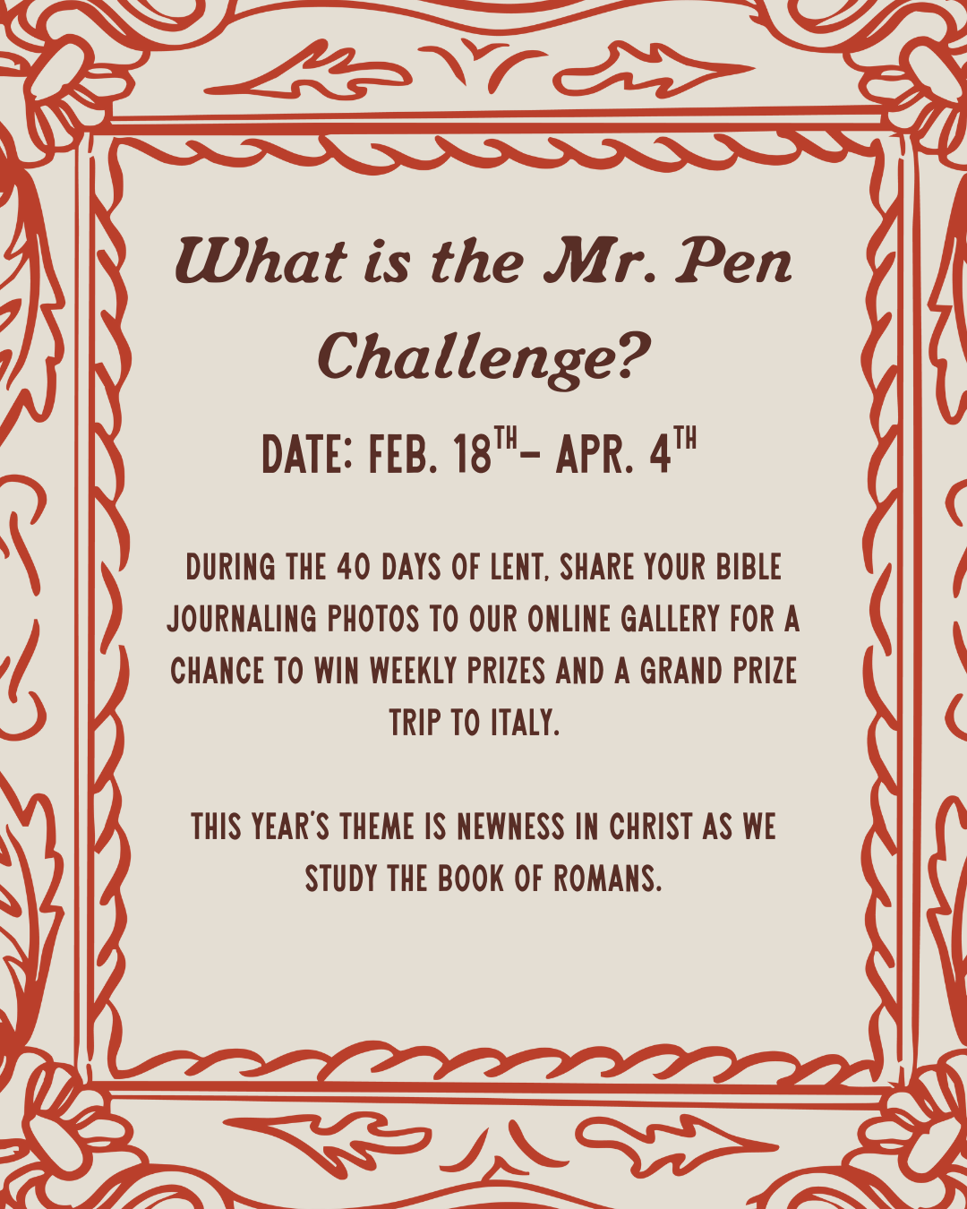 Mr. Pen Challenge