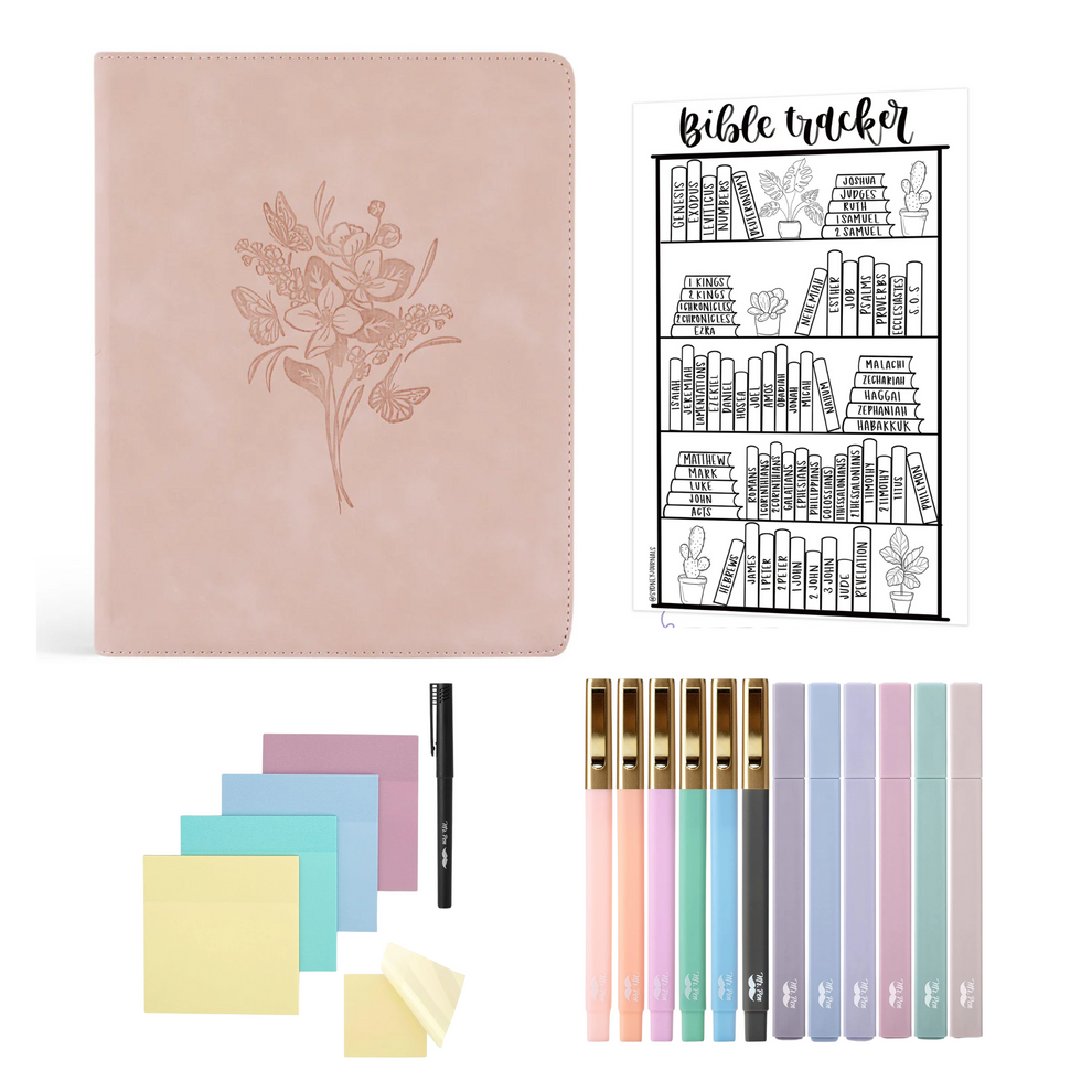 Journaling Bible Kit: NLT Hosanna Revival Notetaking Bible Shiloh Them ...