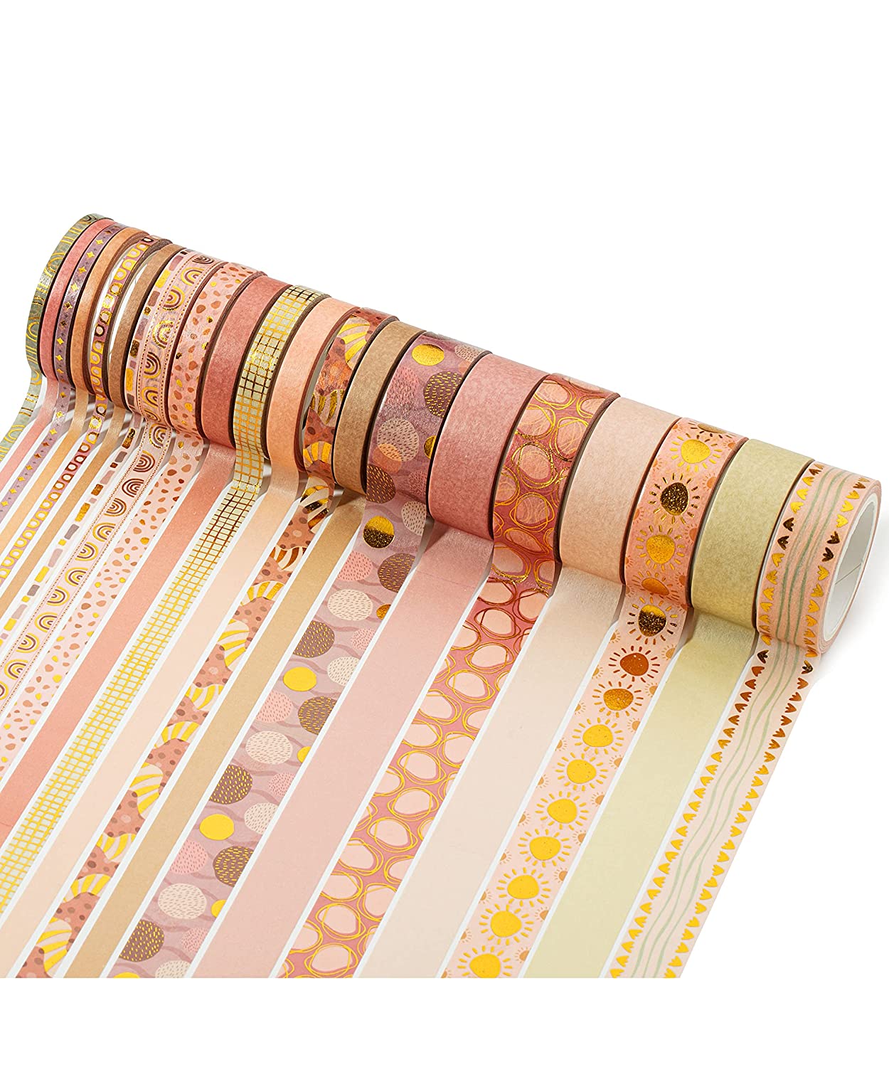 Washi Tape Set, 21 Roll, Boho Design, Decorative Tape, Washi Tapes, Cu ...