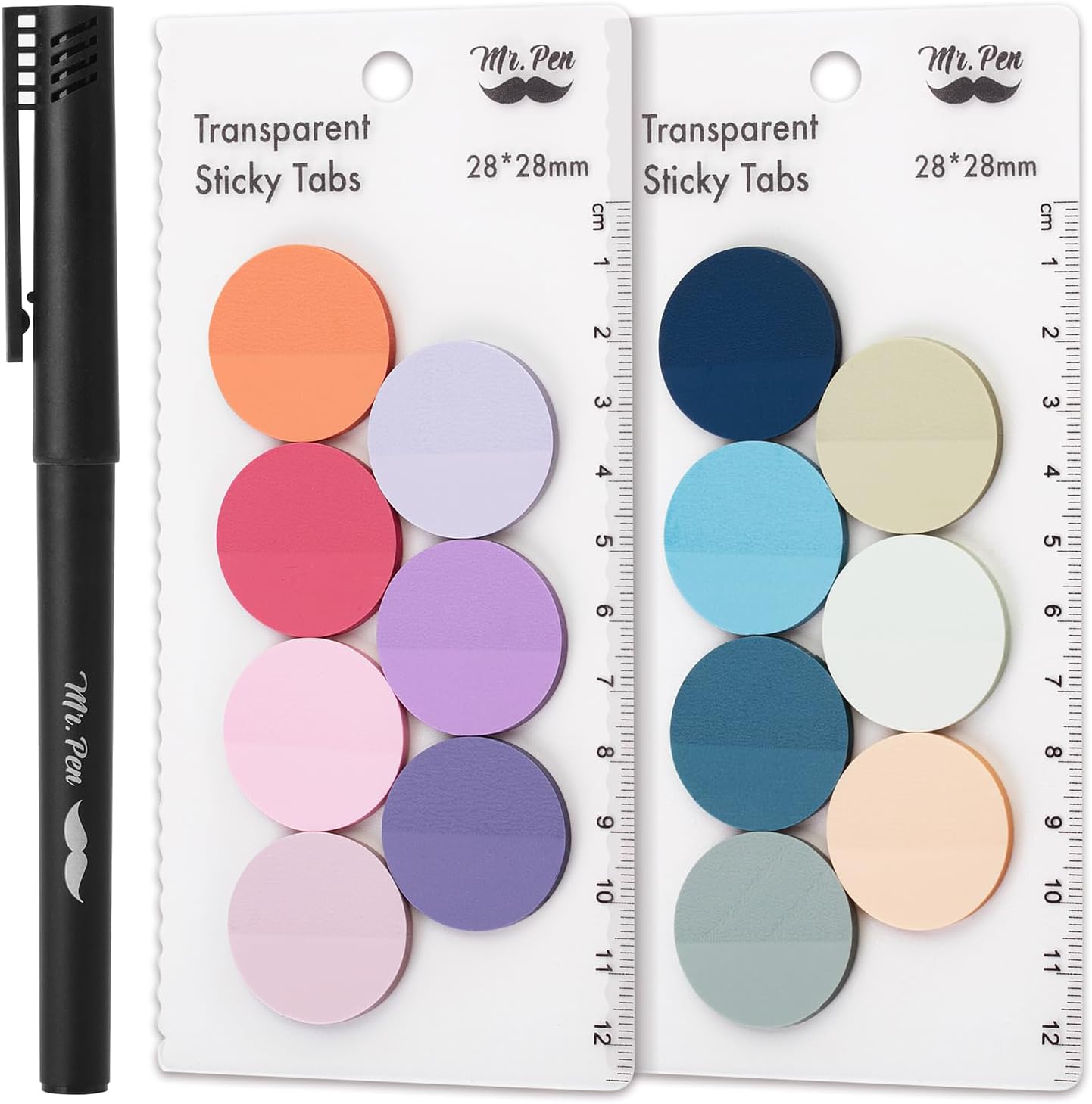 Transparent Sticky Notes, 560 Pcs, Pastel Colors, Round Translucent St ...