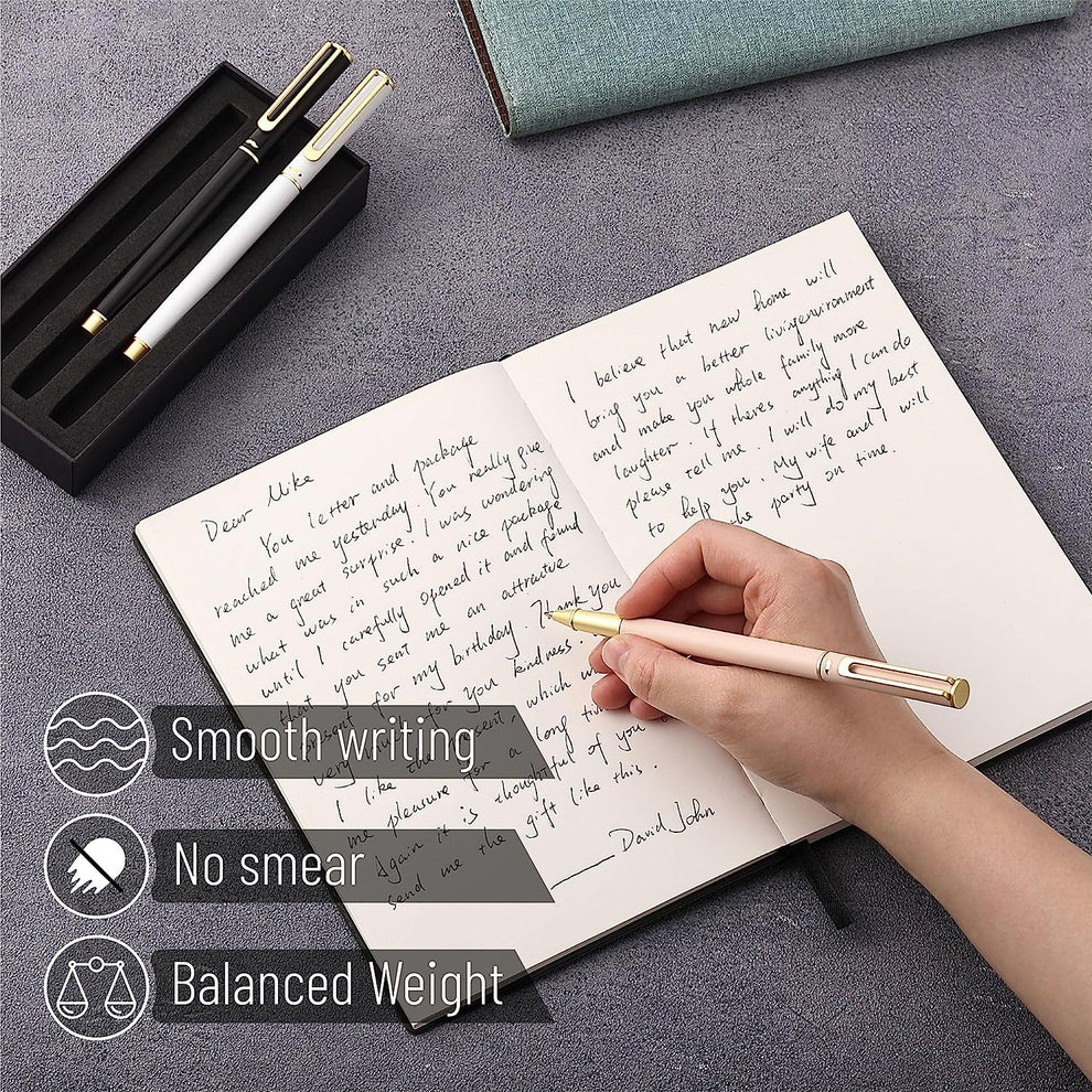 Mr. Pen Luxury Pen Set – Black Ink, Metal Writing Pens